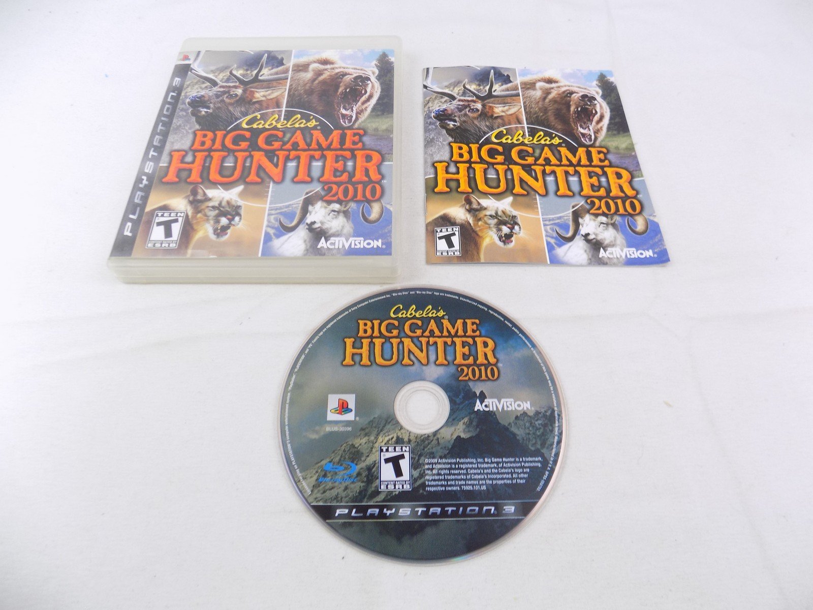 Mint Disc Playstation 3 Ps3 Cabela's Big Game Hunter 2010 - Inc Manual ...