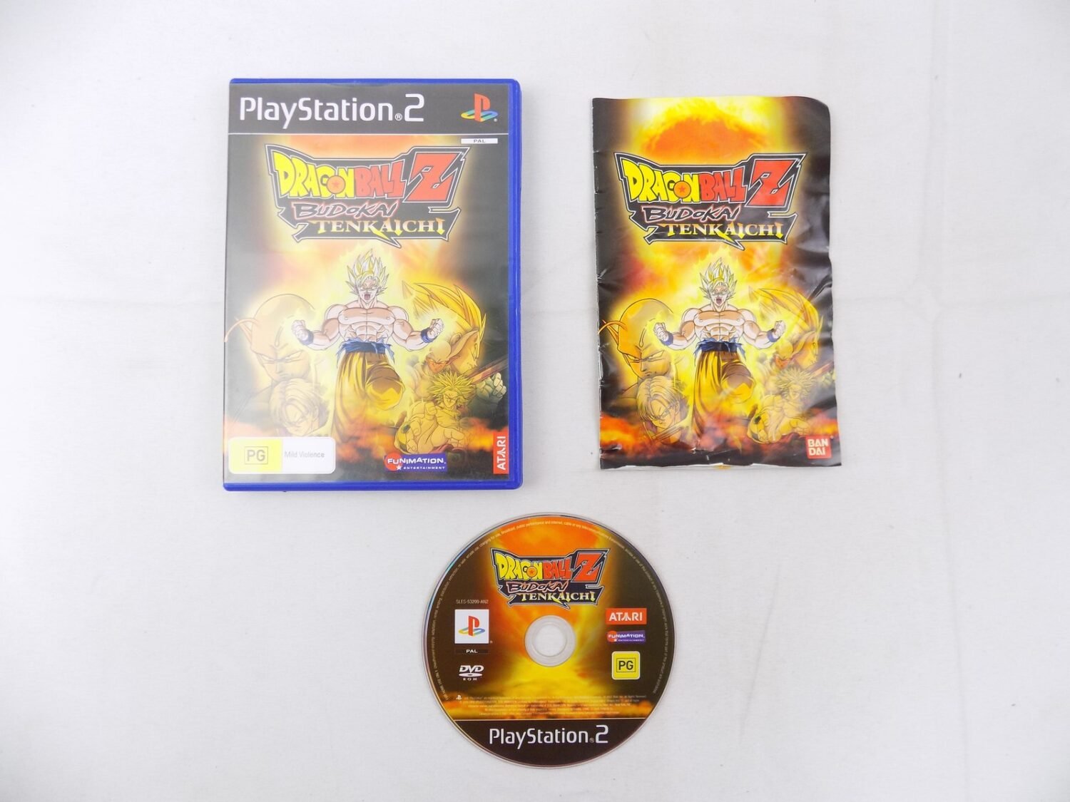 Mint Disc Playstation 2 Ps2 Dragonball Z Budokai Tenkaichi - Inc Manual ...