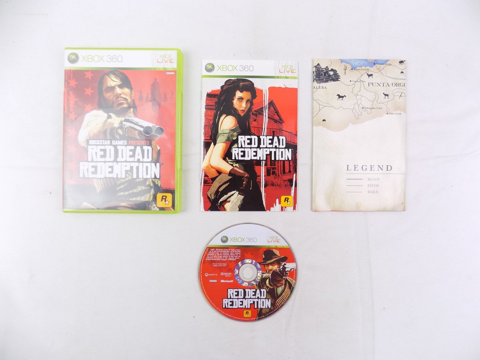 Mint Disc Xbox 360 Red Dead Redemption - Inc Manual and Map NTSC-J Free ...