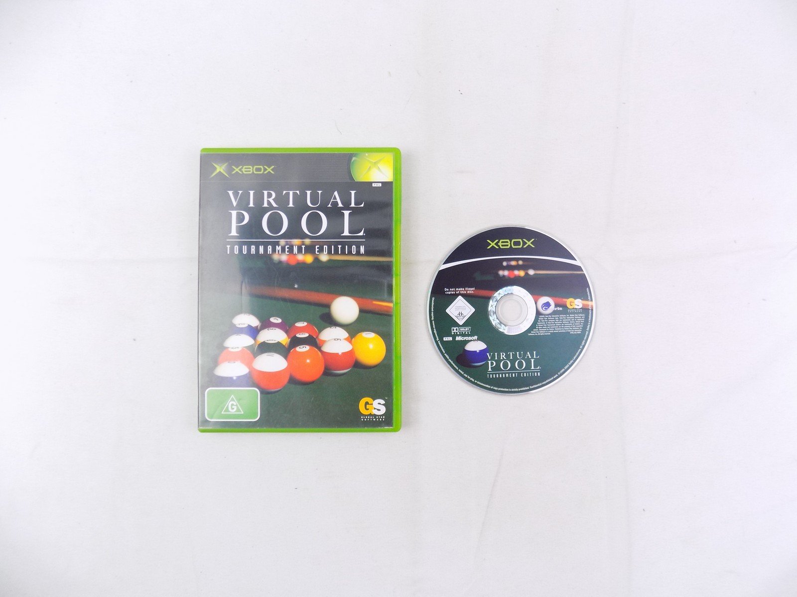 Mint Disc Xbox Original Virtual Pool Tournament Edition - No Manual ...