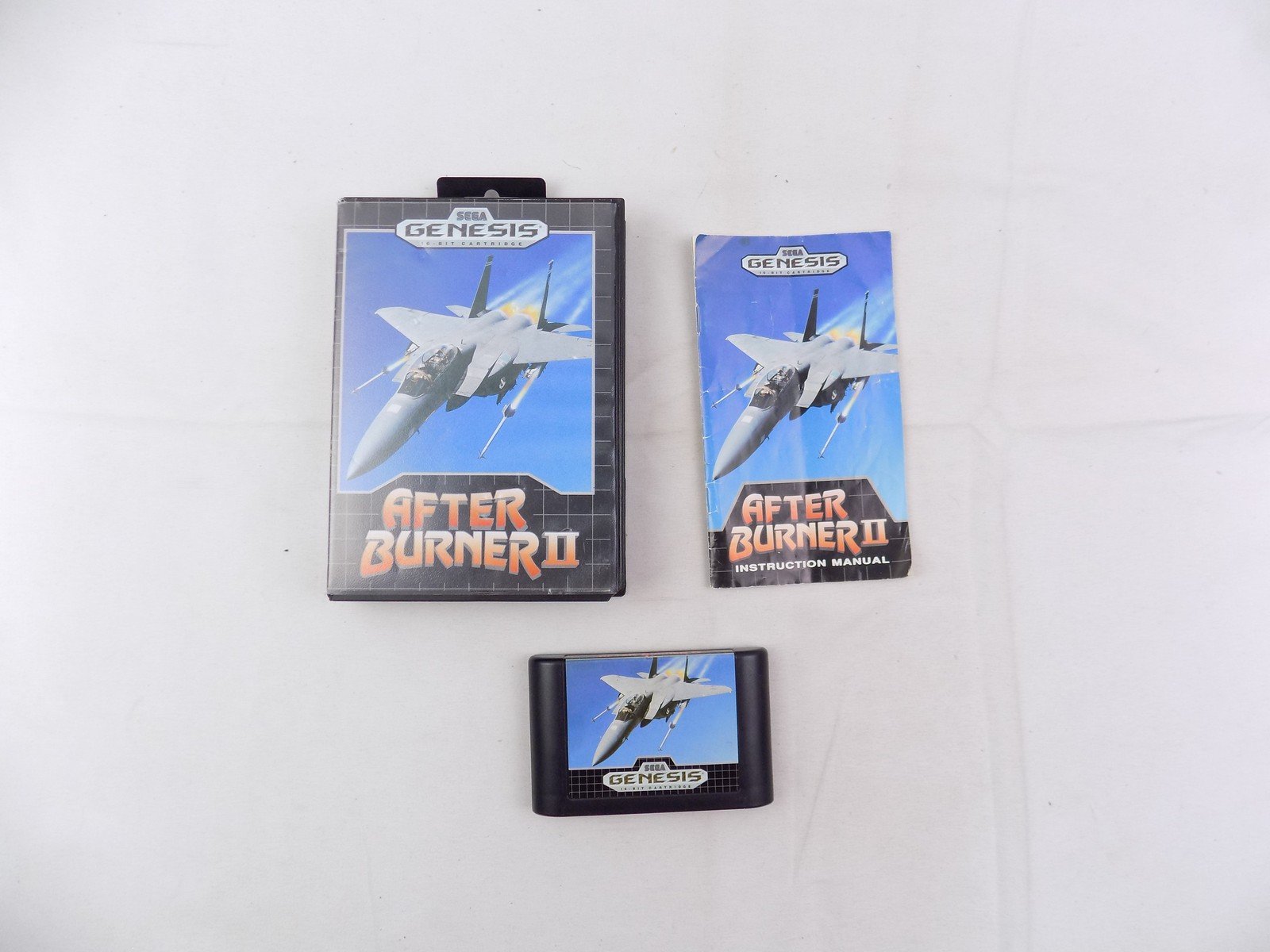 Boxed Sega Mega Drive / Genesis After Burner II - Inc Manual NTSC ...