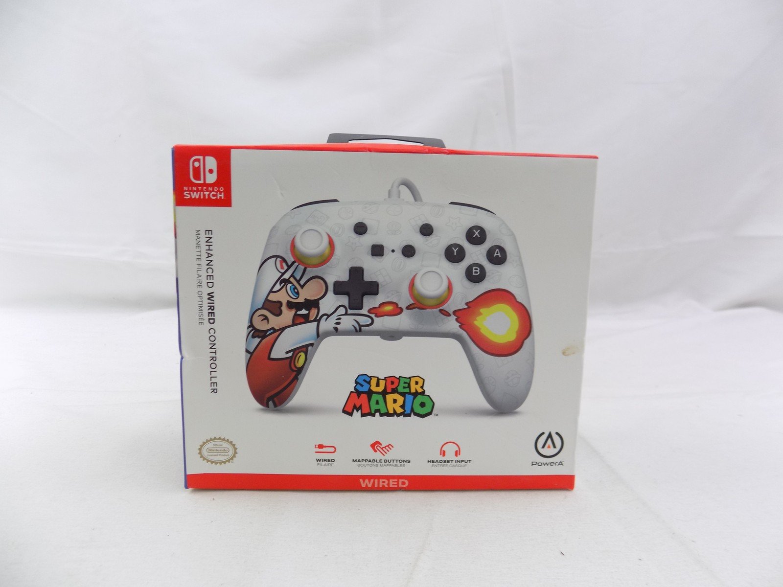 Brand New Nintendo Switch PowerA Fire Flower Super Mario Enhanced Wired ...