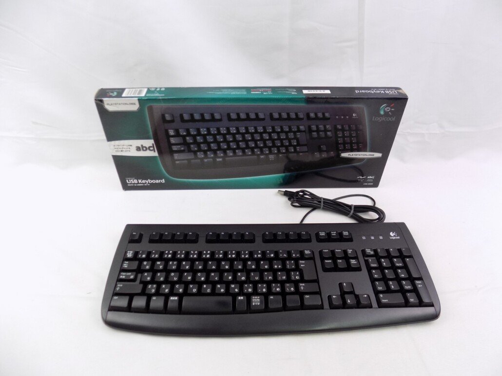 Boxed Like New Playstation 3 Ps3 Logicool Deluxe 250 USB Keyboard ...