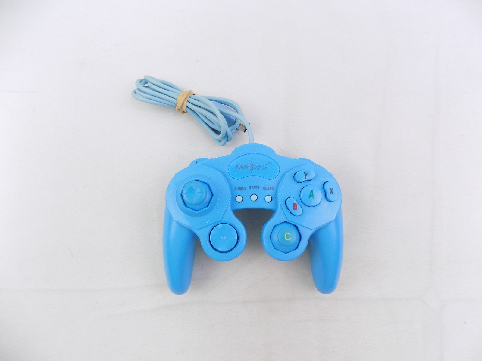Like New PowerWave Nintendo Gamecube Wired Sky Blue Controller ...
