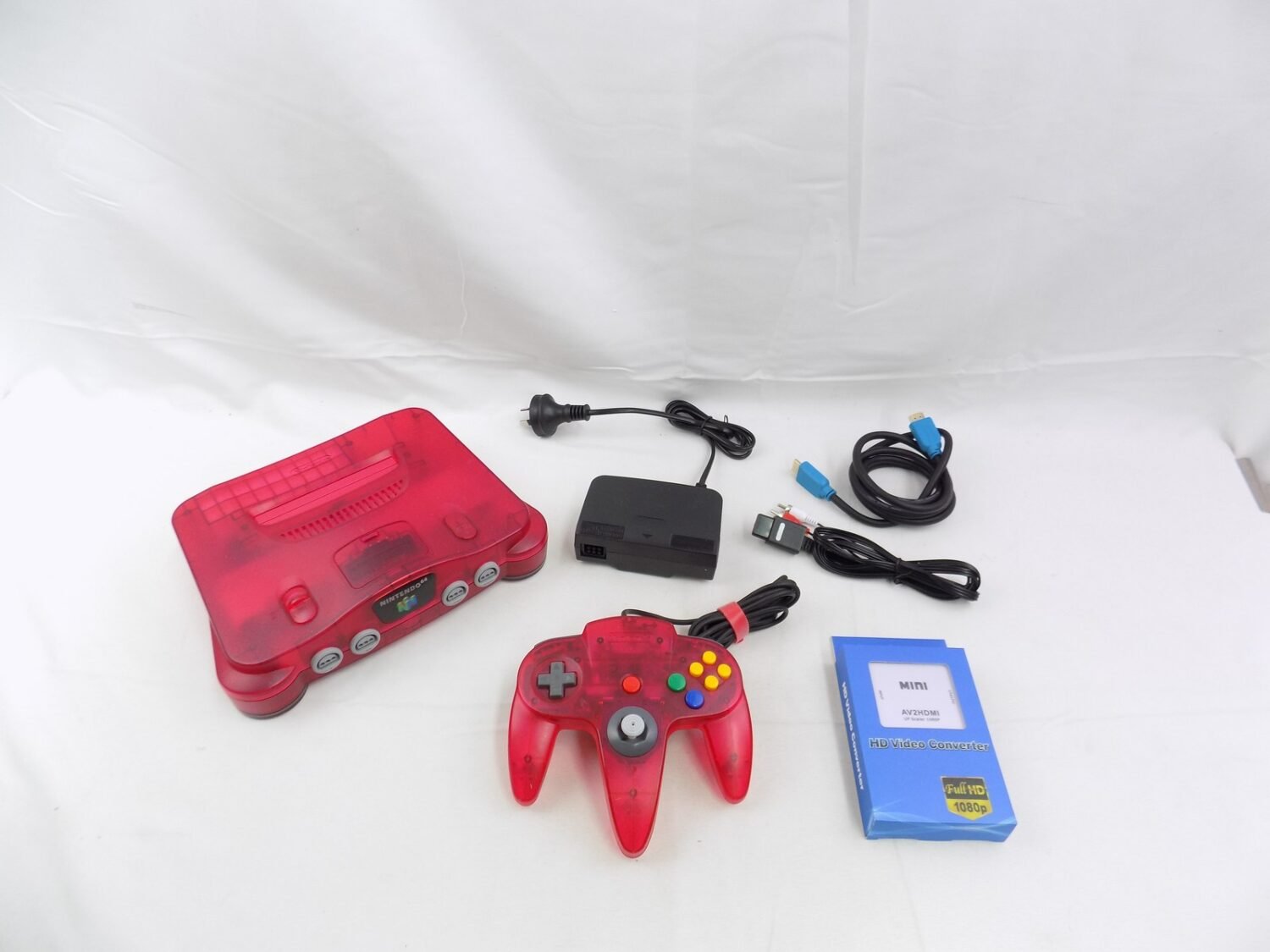 Like New Nintendo 64 Funtastic Watermelon Red Console + Controller N64 ...
