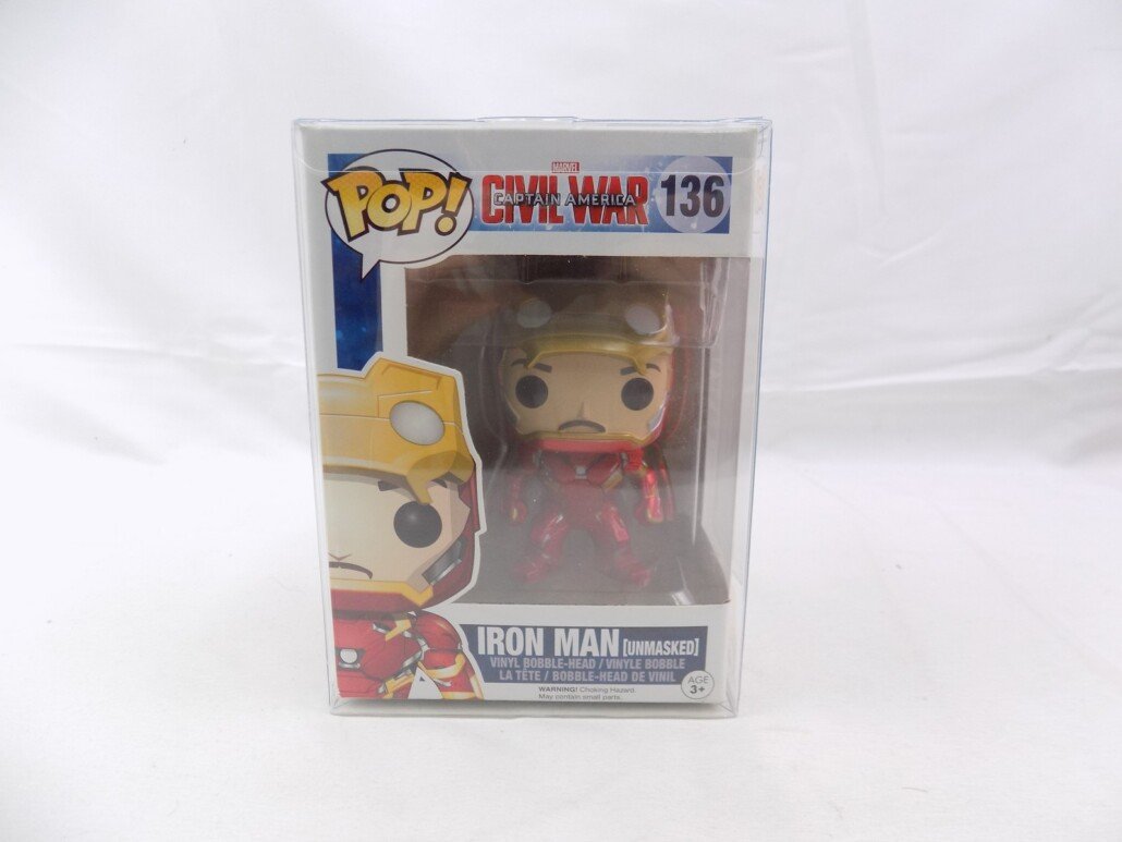 Brand New Funko Iron Man [Unmasked] 136 Marvel Captain America Civil ...