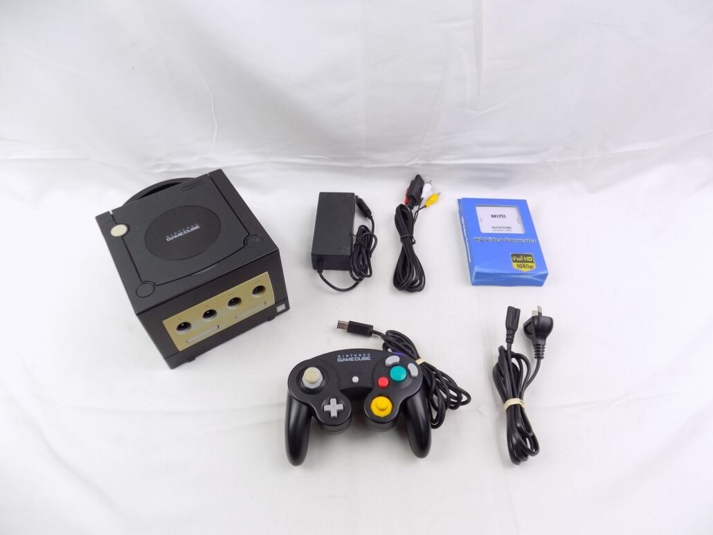 Grade B Nintendo Gamecube Black Console Bundle - Starboard Games