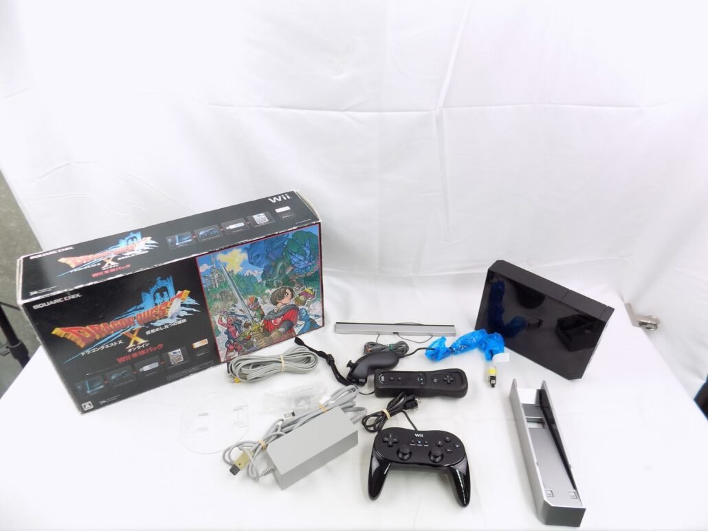 Boxed Nintendo Wii Dragon Quest Black Console + Pro Controller + Motion ...