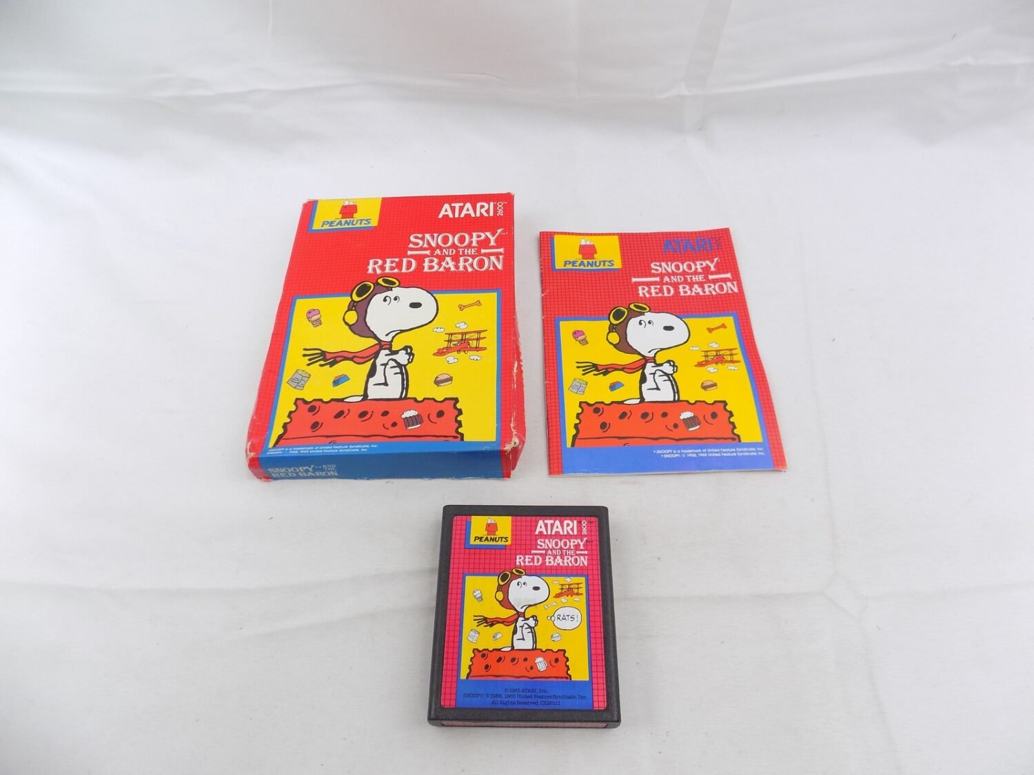 Atari 2600 Boxed Snoopy and the Red Baron Game Cartridge - Starboard Games
