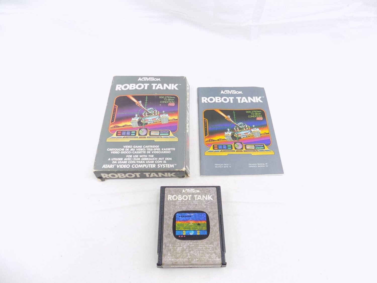 Atari 2600 Boxed Robot Tank Game Cartridge - Starboard Games