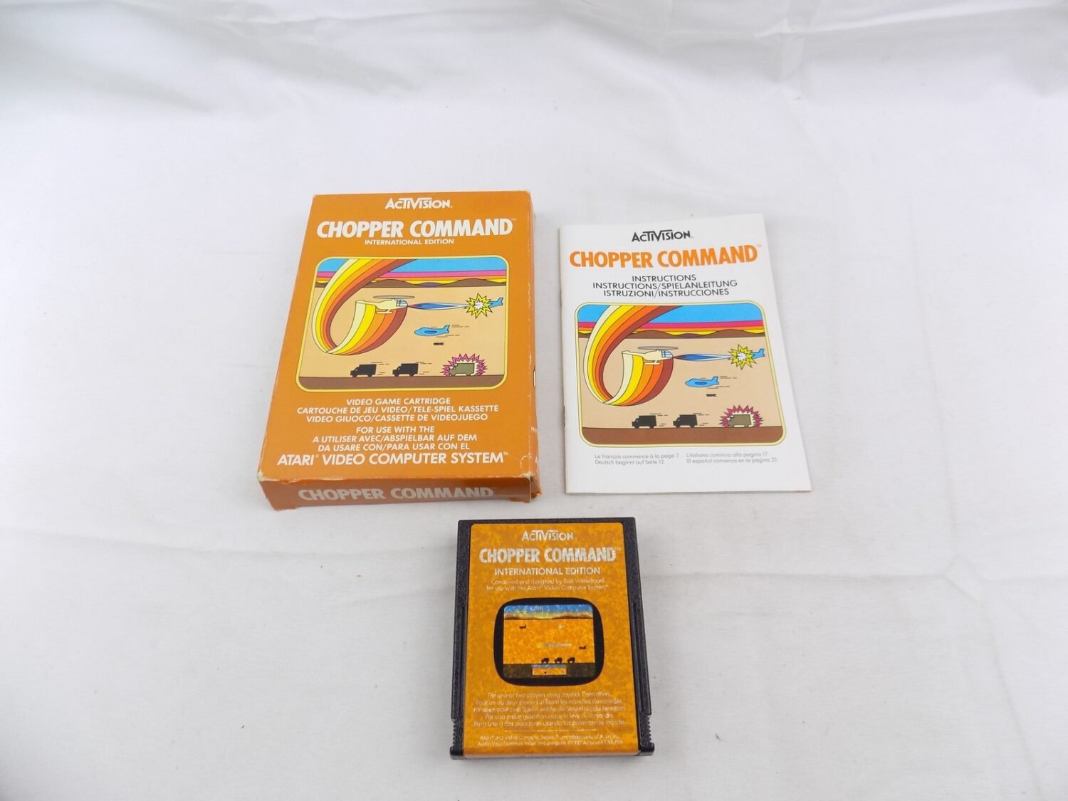 Atari 2600 Boxed Chopper Command Game Cartridge /2 - Starboard Games