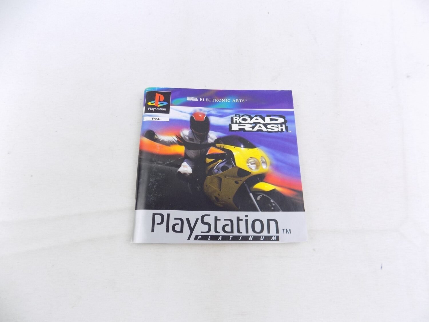 Playstation 1 Ps1 Platinum Road Rash Instruction Manual Only ...