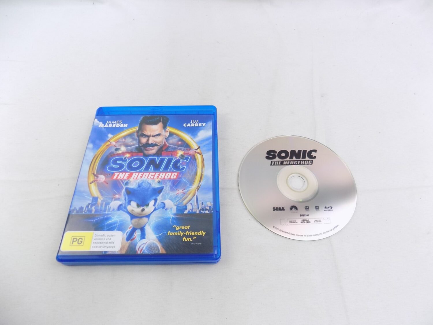Mint Disc Sonic The Hedgehog Blu Ray - Starboard Games