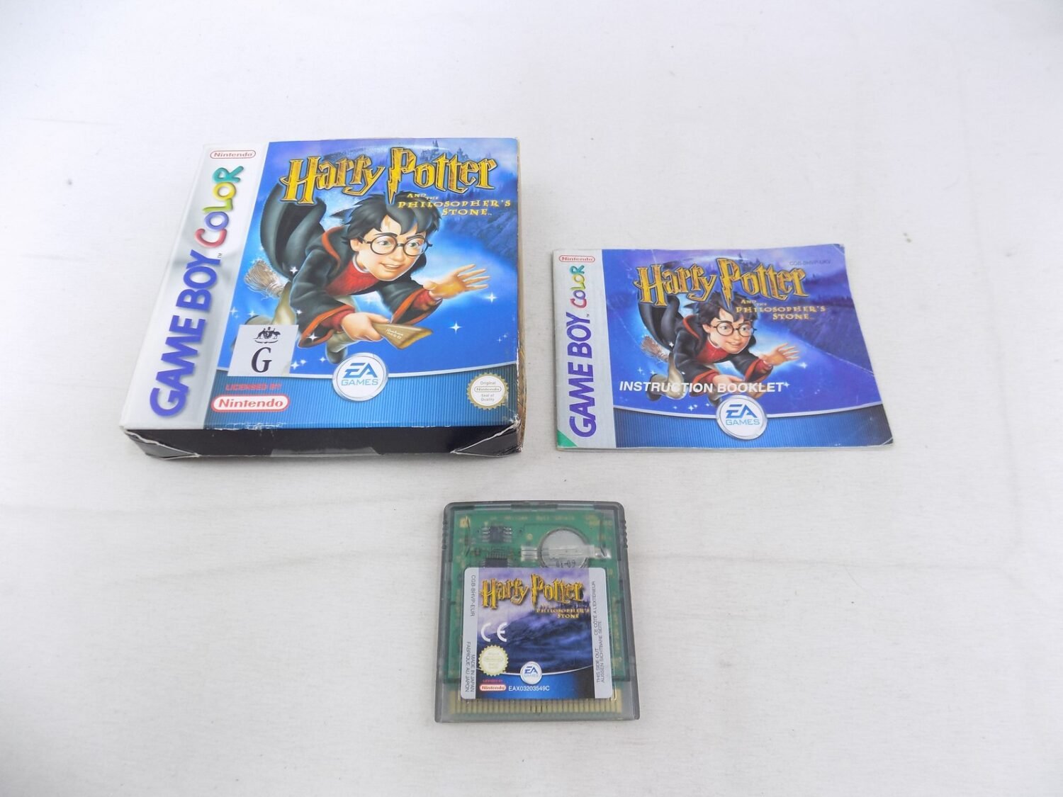 Boxed Gameboy Game Boy Color GBC Harry Potter and the Philosopher's ...