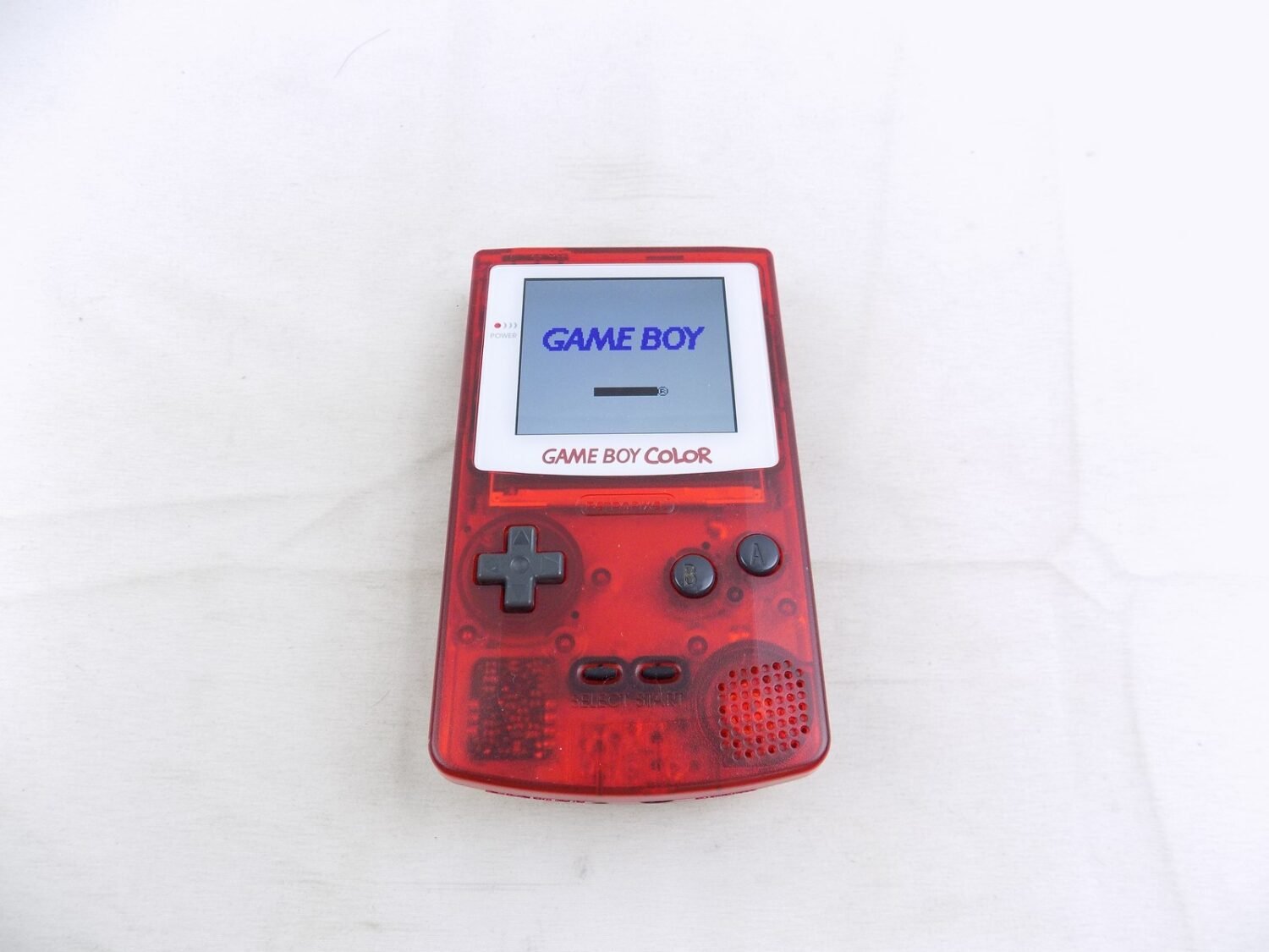 Like New Gameboy Color Game Boy Color Skeleton Red IPS Screen Mod ...