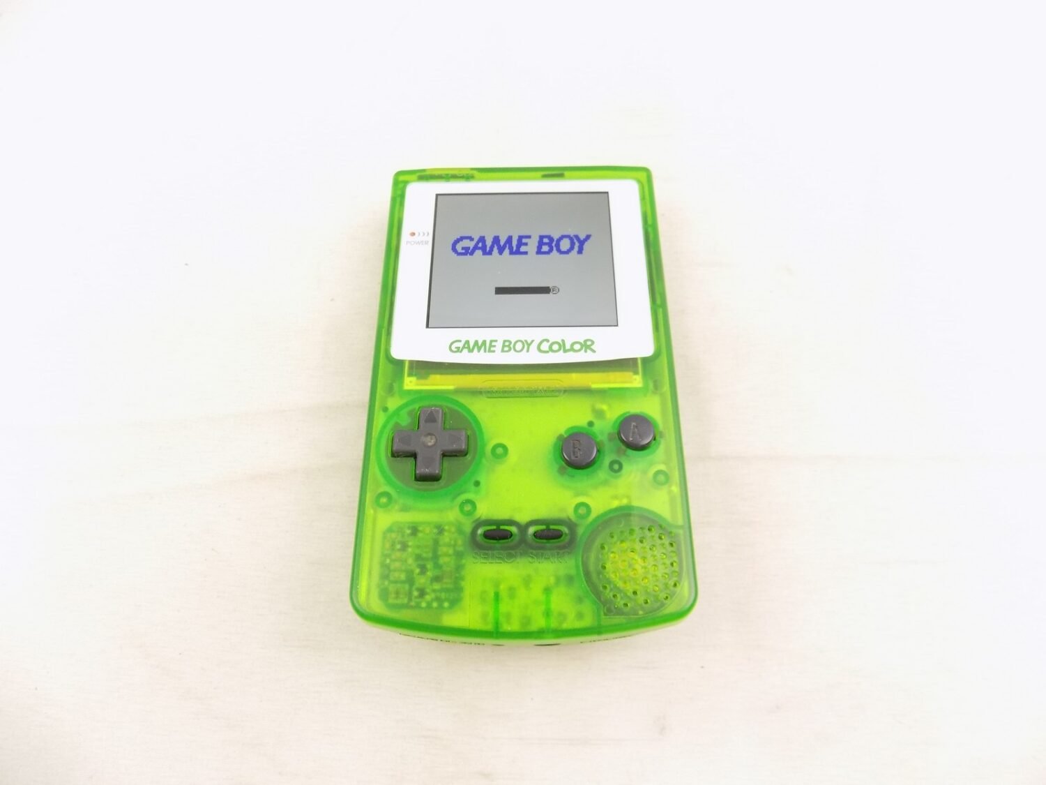 Like New Gameboy Color Game Boy Color Skeleton Green IPS Screen Mod ...